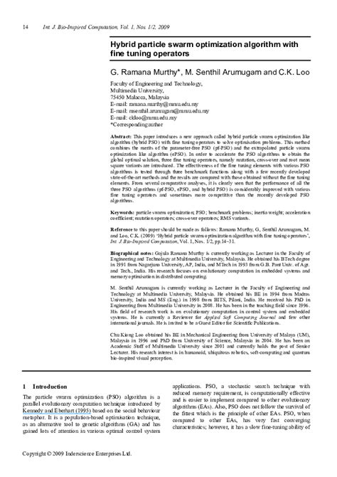 pdf a hybrid particle swarm optimization algorithm for the redundancy