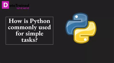 Ppt How Is Python Commonly Used For Simple Tasks Powerpoint