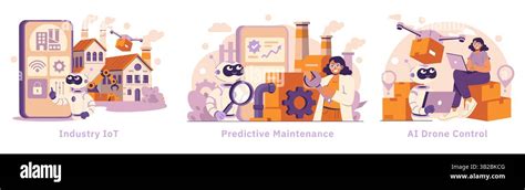 Ai In Industry And Manufacturing Promotes Efficiency Through Automation It Encompasses Iot