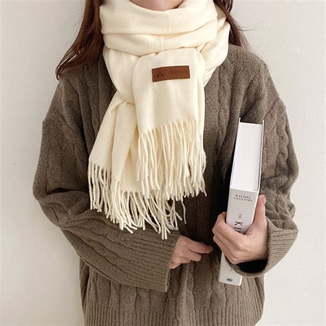 4만개돌파선물용추천 고퀄리티 소프트 무지 수술 숄 커플 롱 목도리 머플러 14color