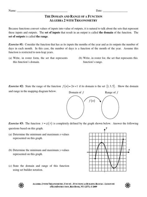 alg2 u1l4 the domain and range of a function pdf function mathematics mathematics