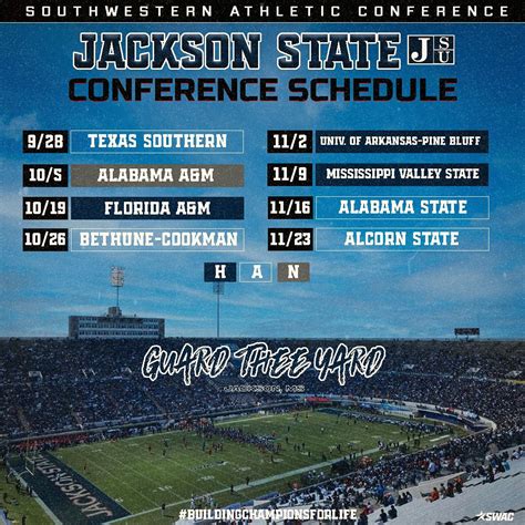 The Jackson State Football Schedule Is Out See Who The Tigers Play In 2024