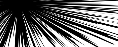 Black radial lines emanating from a central point on a white background ...