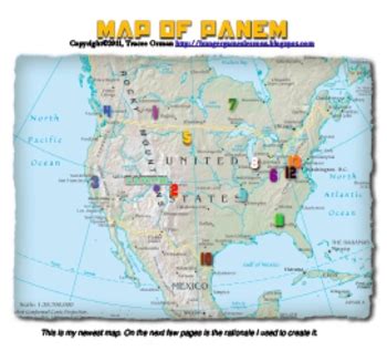 Hunger Games Trilogy Map Of Panem Arena And Capitol Activities By