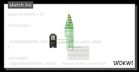 Led Proyect Wokwi Esp32 Stm32 Arduino Simulator