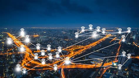 Premium Photo Technology Wifi Online Cloud Signal And Network Connection With Logistic