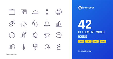 Download Ui Element Mixed Icon Pack Available In Svg Png And Icon Fonts