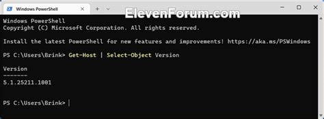 check powershell version in windows 11 windows 11 forum