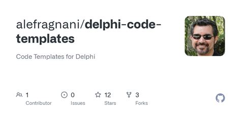 Github Alefragnanidelphi Code Templates Code Templates For Delphi