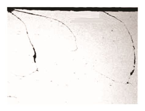 Growth Path Of The Rolling Contact Fatigue Cracks A Fracture And B Download Scientific