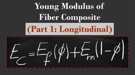 What Is The Young Modulus Of Fiber Composite Part 1 Longitudinal Youtube