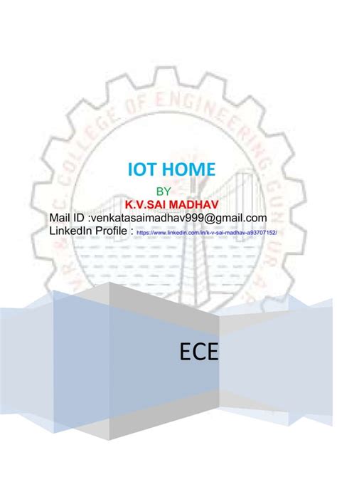 Iot Home Project By Madhav Pdf Internet Of Things Internet