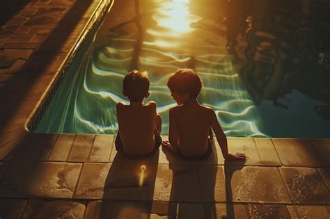 Adorable Kid Playing With Shadows AI Generated Image