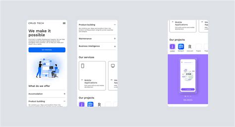 Crud Tech Landing Page Behance