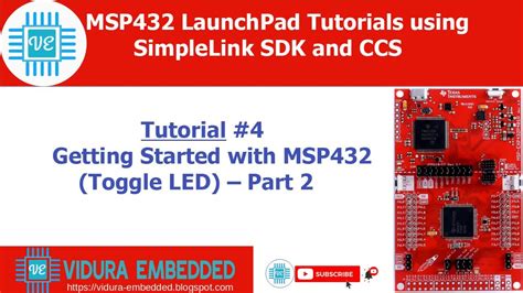 Getting Started With Msp432 Blink Led Youtube