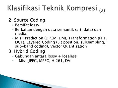 Ppt Kompresi Data Multimedia Powerpoint Presentation Free Download Id6569147