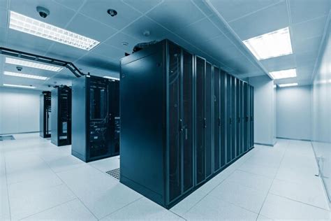 Premium Photo Server Room Networking Concept