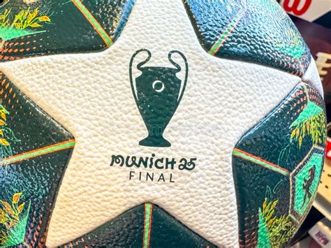 Close Up Of The Champions League Final Soccer Ball For Munich 2025