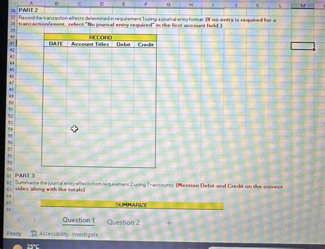 summarize the journal entry effects from requirement