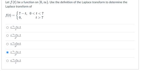 Solved Let F T Be A Function On Use The Definition Chegg