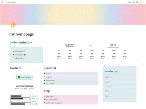 21 Aesthetic Notion Dashboards From The Community Artofit