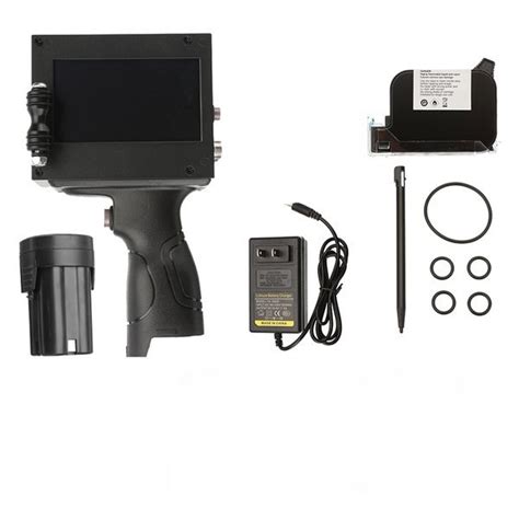 Tij Handheld Inkjet Printer Batch Coding Machine Date Mfg Exp Barcode Mrp Coder Touch Screen At