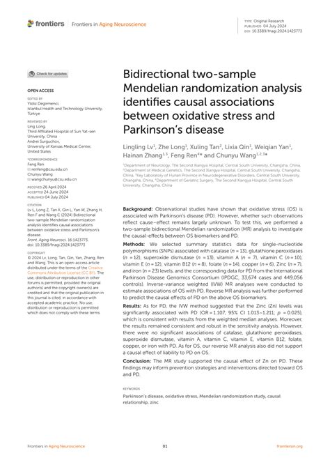 Pdf Bidirectional Two Sample Mendelian Randomization Analysis Identifies Causal Associations