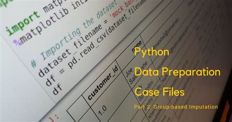 python data preparation case files group based imputation r python