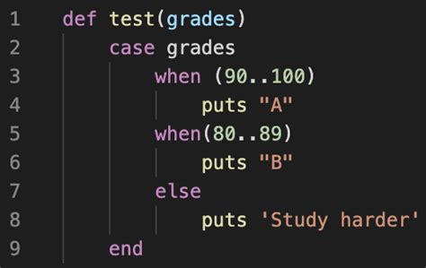 using case statements in ruby as a true beginner every line of code