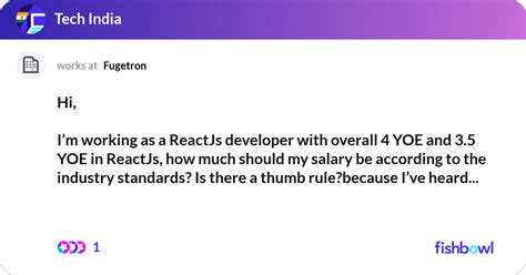 Hi Im Working As A ReactJs Developer With Overa Fishbowl
