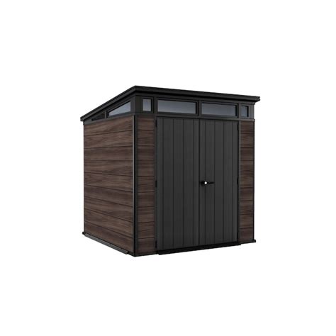 Keter 7 Ft X 7 Ft Signature Collection Rosewood Brown Flat Resin Storage Shed Floor Included