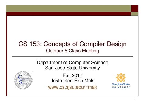 CS Concepts Of Compiler Design October Class Meeting Ppt Download