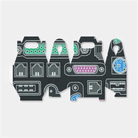 Computer Geek Input Pattern Favor Box Zazzle