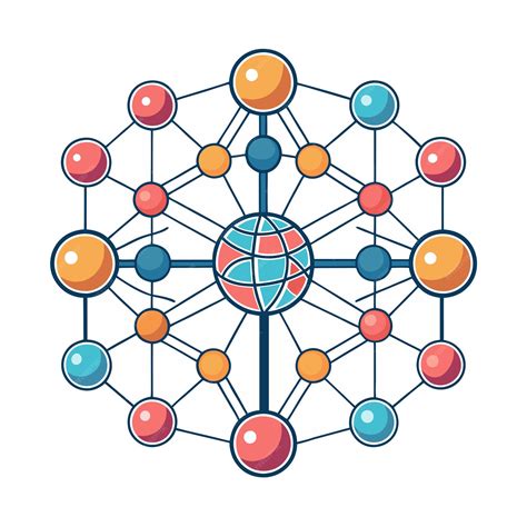 structured neural network diagram with layered node connections