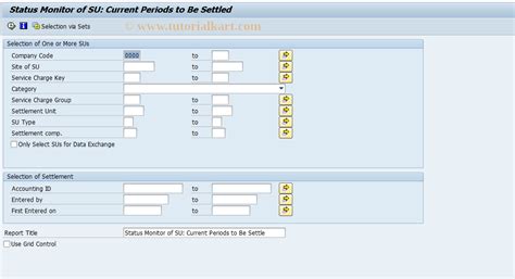 RESCSESTATUS SAP Tcode Current Settlement Periods Per SU Transaction Code