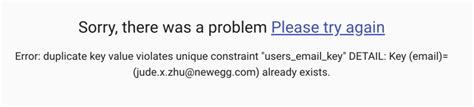 Error Duplicate Key Value Violates Unique Constraint Issue Alerta Alerta GitHub