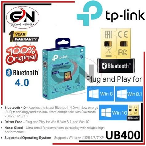 Jual TP LINK UB400 Bluetooth 4 0 Nano USB Adapter Jakarta Pusat Gudang Network Tokopedia