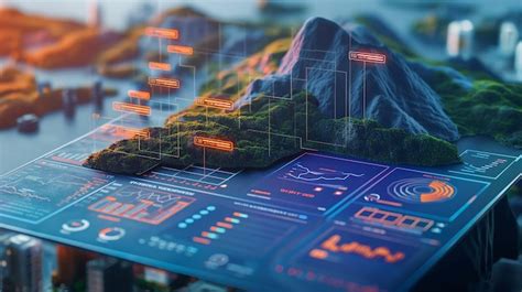 Premium Photo Geographic Information System Mapping Technology
