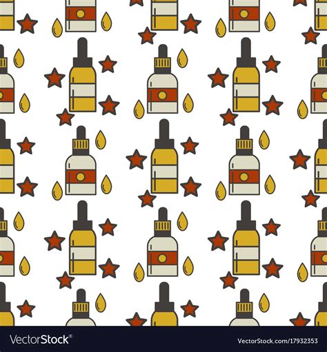 Vape Device Seamless Pattern Cigarette Royalty Free Vector