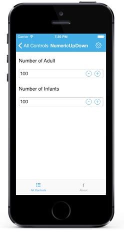 Overview Of Syncfusion NumericUpDown Control For Xamarin IOS