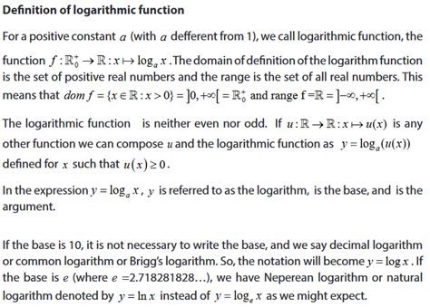 Section Unit2 Logarithmic And Exponential Functions Subsidiary