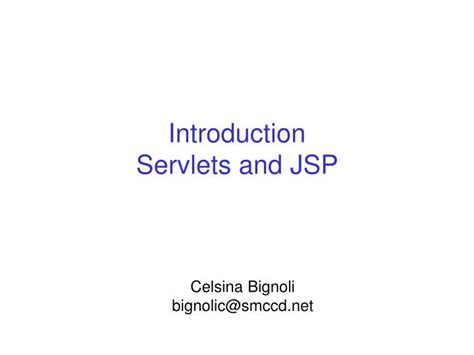 ppt introduction servlets and jsp powerpoint presentation free