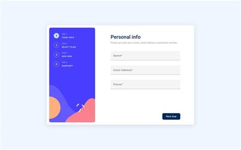 Frontend Mentor Multi Step Form With Angular Material Coding Challenge Solution