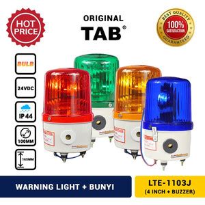 Jual Lampu Warning Light Rotary Inch V DC Bunyi Buzzer TAB Kota Tangerang PULSA DOMINO