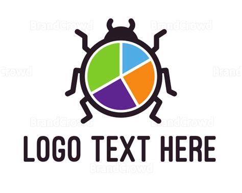 bug pie chart logo brandcrowd logo maker