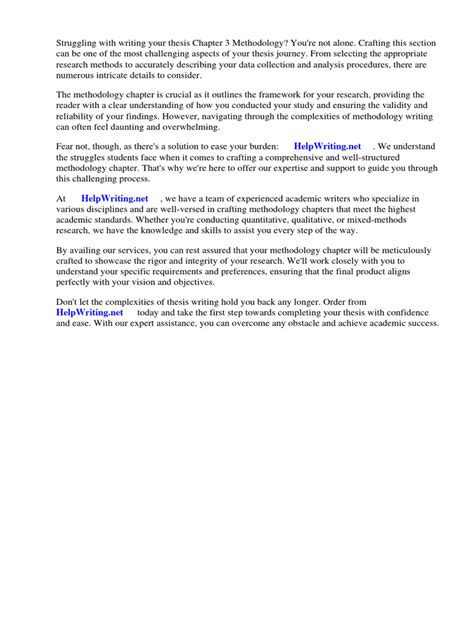 Thesis Chapter 3 Methodology Format Pdf Methodology Scientific Method