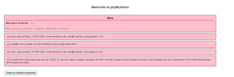 Erro Ao Abri O Phpmyadmin Wordpress Sites Com Elementor Alura