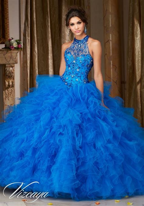 Morilee Vizcaya Quinceanera Dress 89103 Jeweled Beading On A Ruffled