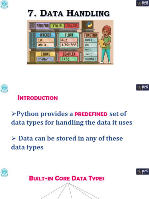 Ch 7and8 Datahandling And Module Pdf Data Type Boolean Data Type
