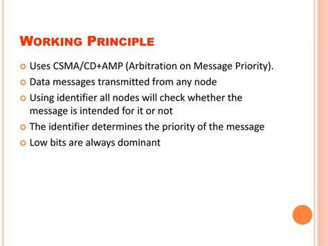 Controller Area Network CAN PPTX